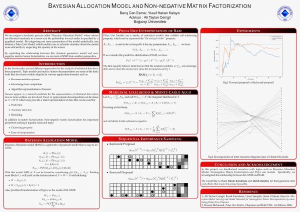 Bayesian Allocation Model And Non Negative Matrix Factorization