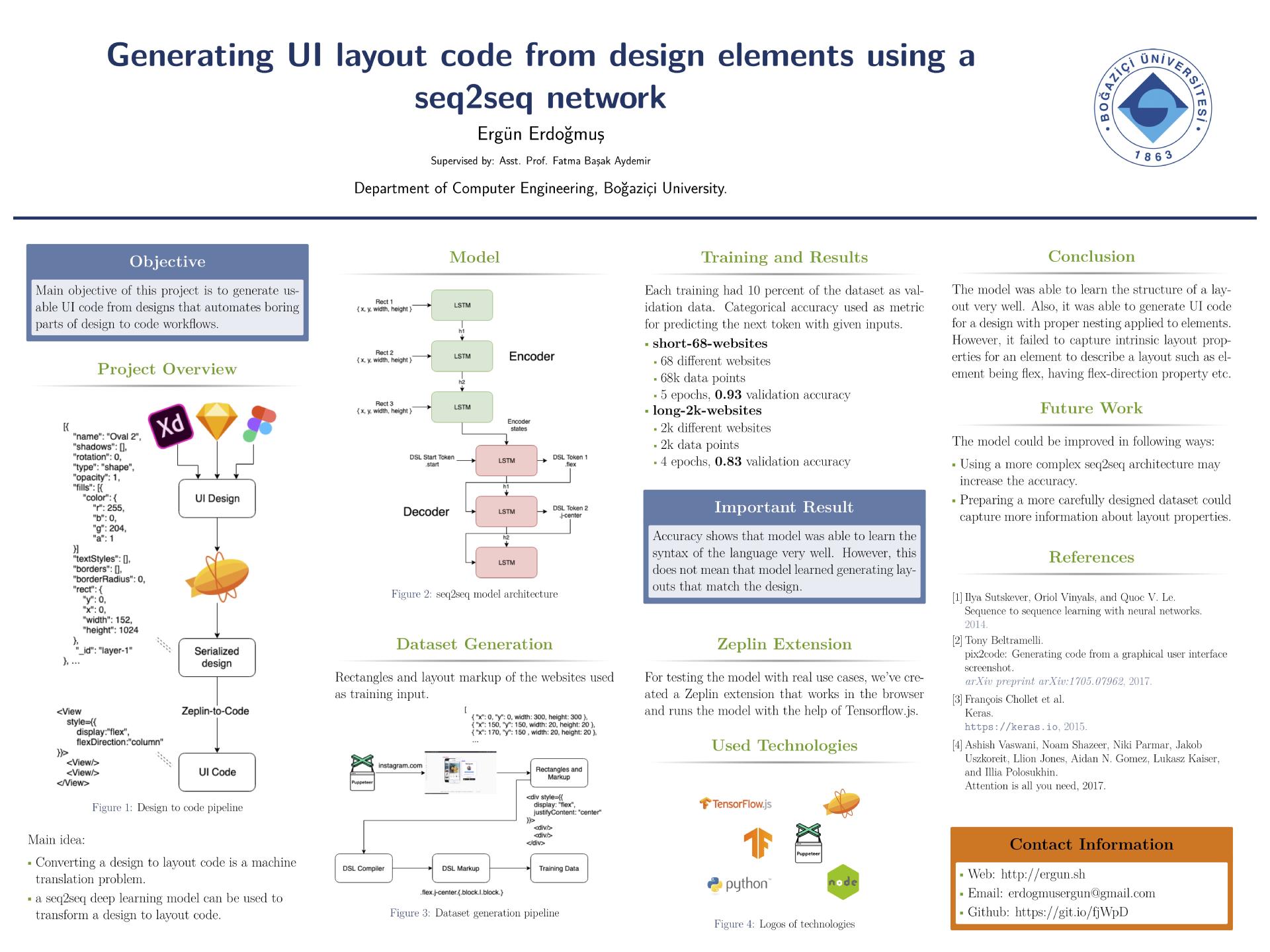 Generating UI Layout Code from Design Elements using a Seq2Seq Network ...